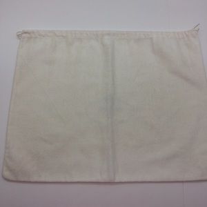 Prada | Bags | Prada Large White Cotton Flannel Drawstring Dust Bag ...